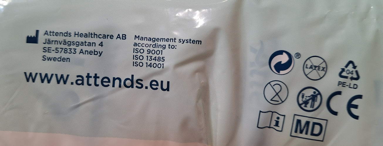 Attends Deoplus Insert Pad | Doorlopende strook | Rechthoekige laag ...